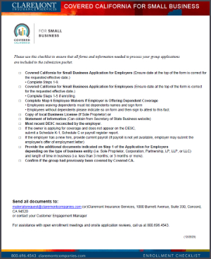 Forms and Documents - Claremont Insurance Services